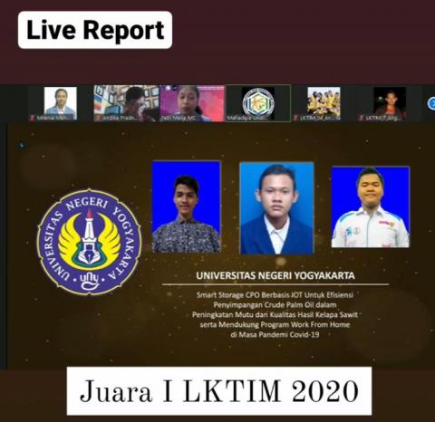 Mahasiswa Jurusan Pendidikan Teknik Elektro UNY meraih Juara I pada ajang Lomba Karya Tulis ...